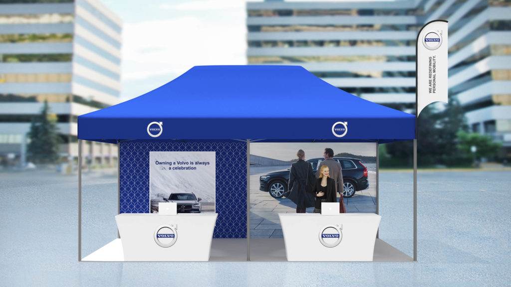 ABO0029 - Tent, 2 Tables, 1 Flag, Full Backwall - Insta Brand Activation