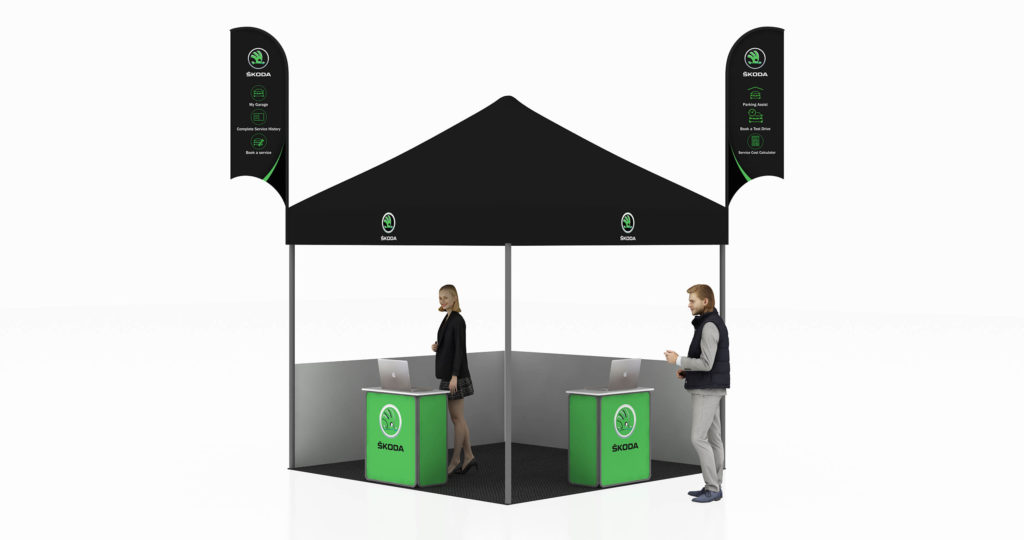 ABO0005 - Aluminum Tent, Counter, Back and Side Walls - Insta Brand ...