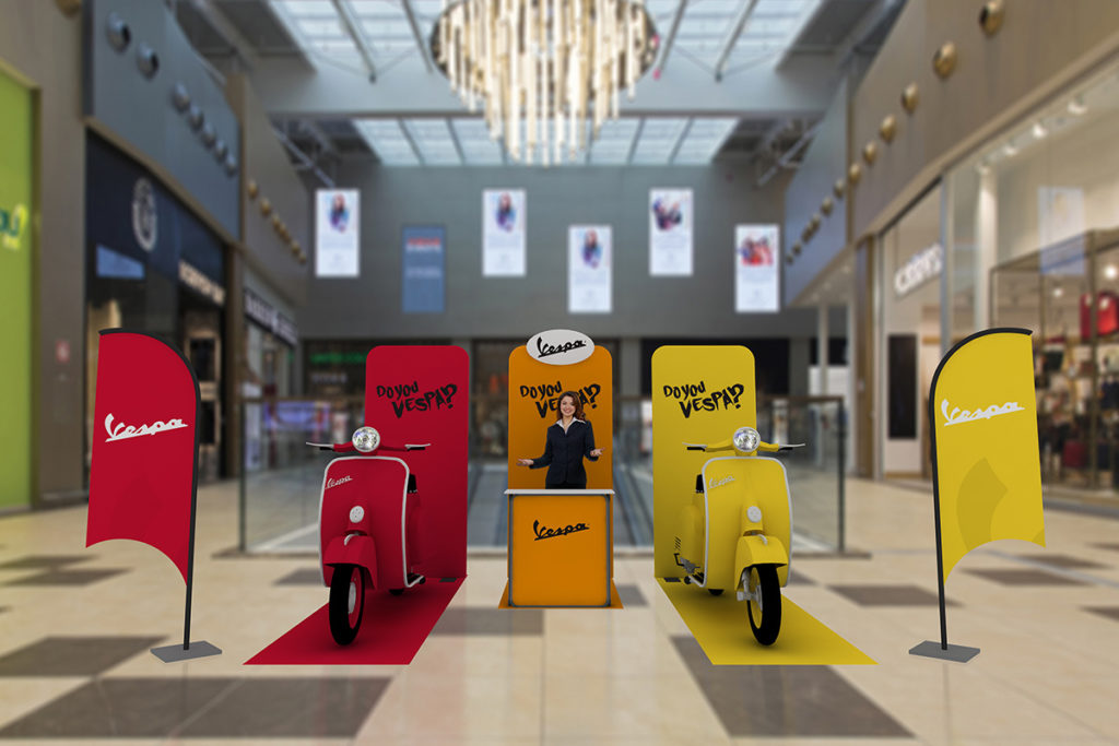 DIY designs for large indoor brand promotions | mall activation