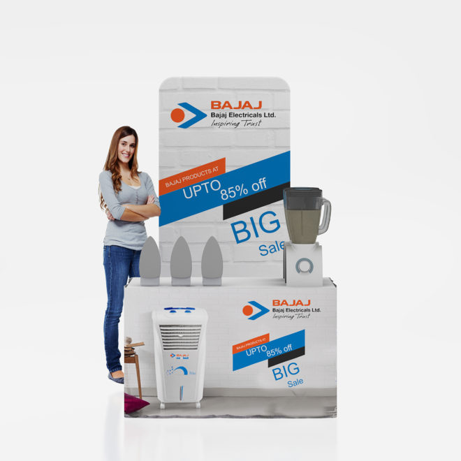 ABI0049 - Aluminum Standee, Promoter Table - Insta Brand Activation