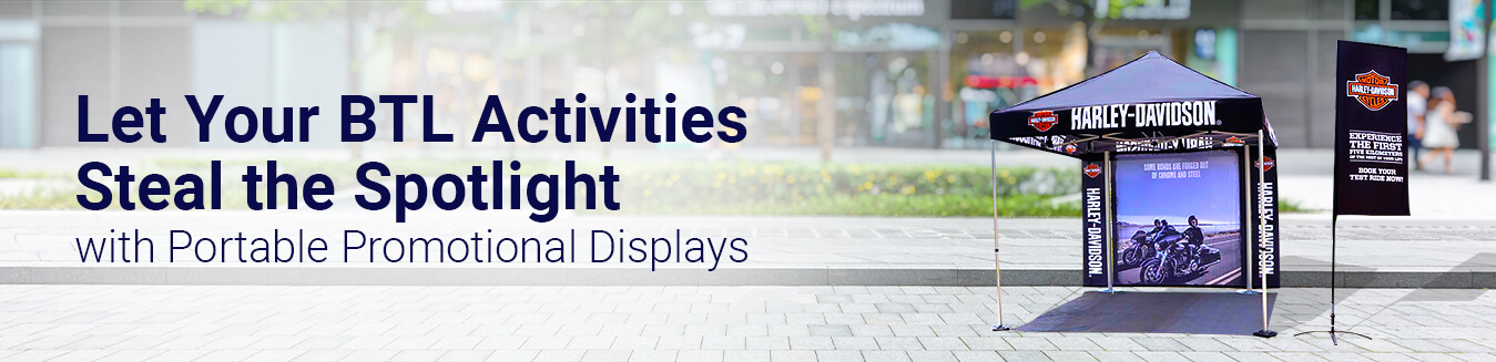 BTL Activities Streamlined With Our Portable Displays & Setups | IBA